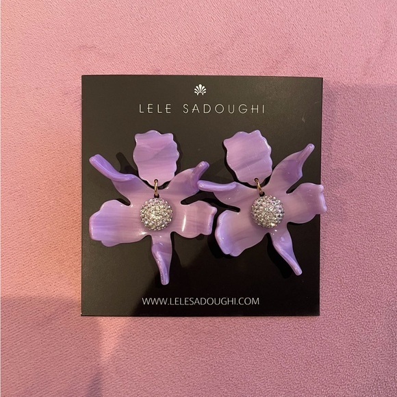 Lele Sadoughi | Jewelry | Lele Sadoughi Mother Of Pearl Small Crystal ...